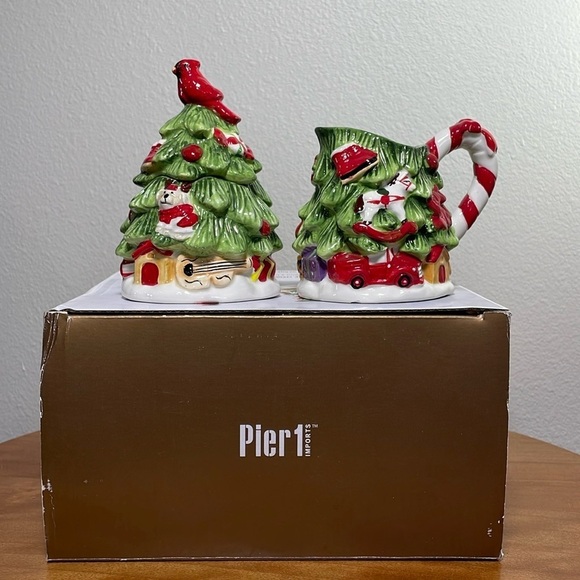 Pier 1 | Kitchen | The Most Adorable Pier Christmas Cream Sugar Set ...